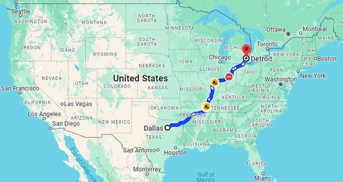 Texas to Michigan Vehicle Shipping | Get Instant Quote!