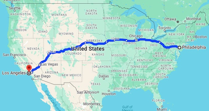 Pennsylvania to California Auto Transport | Get Instant Quote!